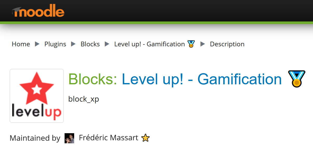"Level up" un plugin de gamification pour moodle - Pédagogie et numérique